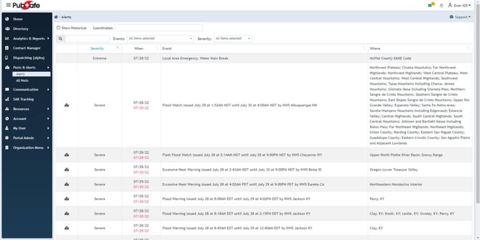 PubSafe - Public Safety Software