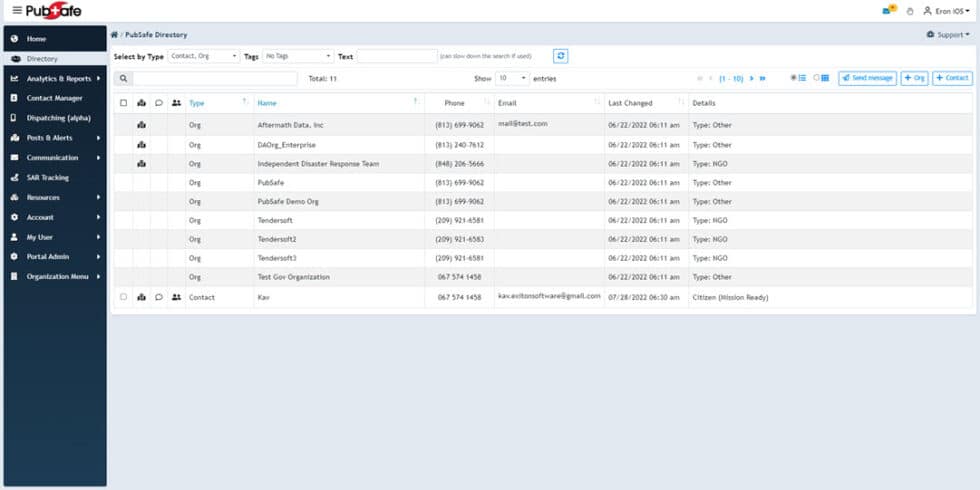 PubSafe - Public Safety Software